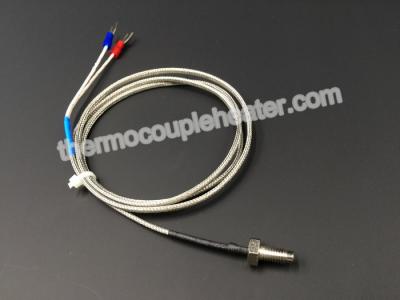 China De Temperatuursensor van het typek M6 Schroef Ingepaste Thermokoppel, SS de Draad van het Vlechtlood Te koop