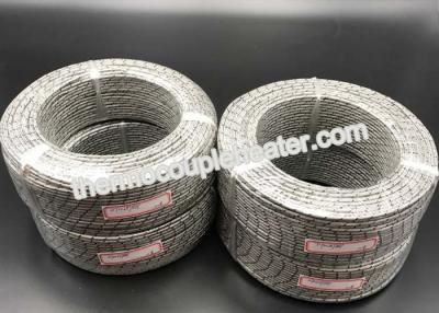 China Customized Thermocouple Extension Cable Type K 24AWG With Fiberglass Materials for sale