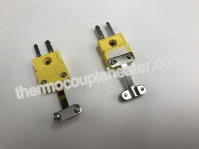 China Industria Thermocouple Components / Type K Miniature Male Connector With Metal Wire Holder for sale