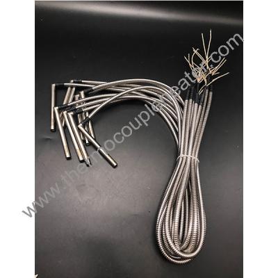 China L Shape Electric Cartridge Heater Element with flexible metal tube for sale