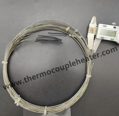 China Semi Finished Thermocouple Sensor Mineral Insulated Diameter 1.0mm With Exposed Wires for sale