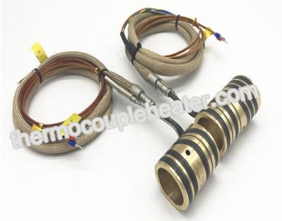中国 ステンレス鋼220vの企業のJのタイプ熱電対が付いている真鍮のノズルのバンド・ヒーター 販売のため