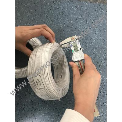 China PFA Insulated RTD PT100 Cable Fiberglass Braided Shielding FEP Jacket RTD Cable for sale