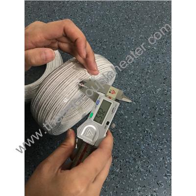 China PFA Insulated RTD PT100 Cable Fiberglass Braided Shielding FEP Jacket RTD Cable for sale