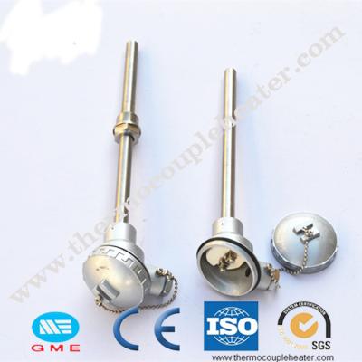 China Sheathed Industrial Thermocouple Rtd Type K J Ss304 Ss316 For Glass Industry for sale