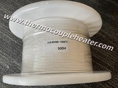 China Reliable Precision Up To 1100°C: Type K Quartz Fiber Braided Thermocouple Cable for sale