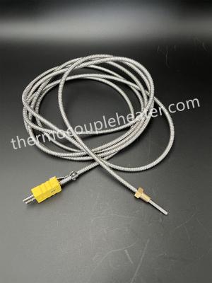 China K Type Flexible Thermocouple with Adjustable Compression Fitting and connector for sale