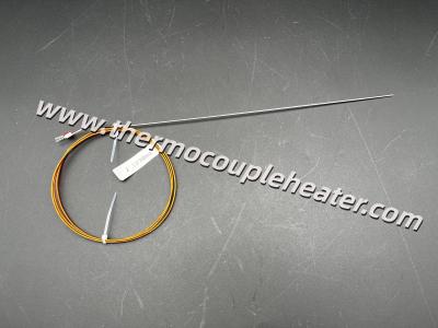 China Fast-Response Type J Thermocouple: Φ1.5mm Probe with High-Temp Kapton Lead Wire for sale