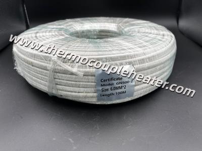China 320°C High-Temperature Cable: 2 x 6mm² Copper-Nickel Multistranded Conductor for sale
