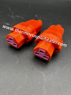 China Silicone High Temperature 3-Pin Female Plug For Industrial Electric Heaters for sale