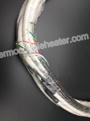 Chine appareils de chauffage de bobine droits de 4.2x2.2mm avec le type thermocouple et câble verni par silicone blanc de J à vendre