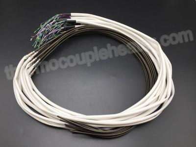 Chine les appareils de chauffage de bobine/câble de 4.2x2.2mm avec J dactylographient le thermocouple et le câble verni par silicone blanc à vendre