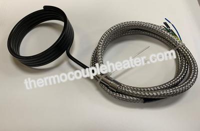 China Calentadores de bobina incorporados del termopar 750℃ con la manga de protección trenzada de los SS en venta
