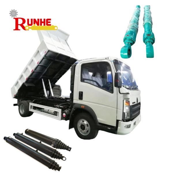 Quality Double Seal Structure Dump Truck Multi Stage Hydraulic Ram For DA 45 Urban Trucks for sale