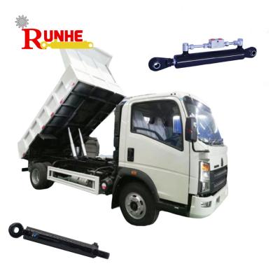 China Leak Proof Double Seal Cast Iron End Cap Hydraulic Cylinders For Municipal Trucks for sale