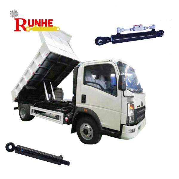 Quality Leak Proof Double Seal Cast Iron End Cap Hydraulic Cylinders For Municipal Trucks for sale