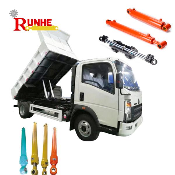 Quality 28MPa Max Working Pressure Rust Proof Coated Dump Truck Lift Cylinder For PC Series for sale