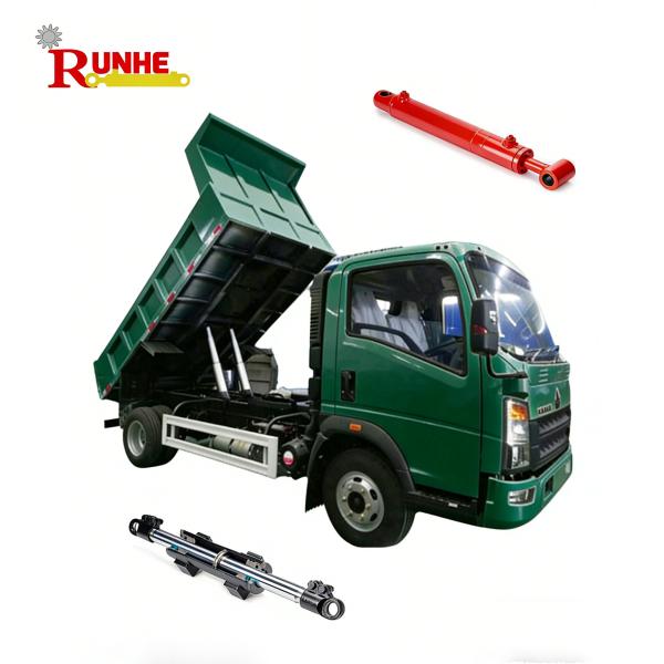 Quality 45 Alloy Steel Barrel Dump Truck Hydraulic Cylinders For Xga360 Construction Trucks for sale