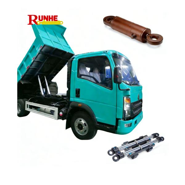 Quality Precision Machined Piston Dump Truck Hoist Cylinder For Daf Cf Material Trucks for sale