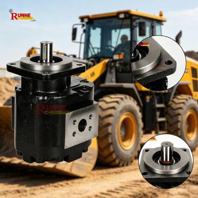 China Cast Iron Hydraulic Gear Motor PGM 75 Series Bulldozer Part for sale