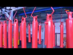 steel agricultural farm hydraulic cylinders foot mount for forage harvester