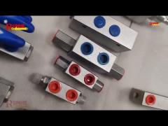 hydraulic 3-way high-pressure ball valve khb3k-g3/4 for industrial hydraulic equipment