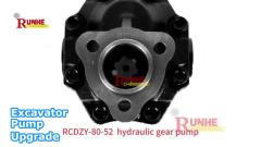 RCDZY-80-52 Aftermarket Hydraulic Gear Pump Cast Iron 80cc Gear Pump