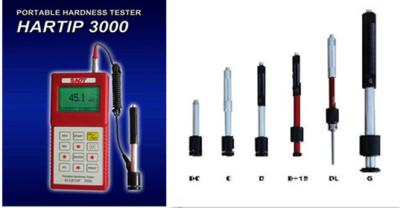 China Portable Leeb Hardness Tester Hartip 3000 HRC / HRB Hardness Scale ASTM A956 Standard with optional probes for sale