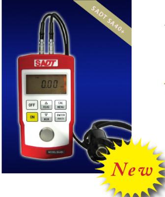 China Multiple Echo wall Thickness Gauge , Handheld ultrasonic thickness meter SA4+ for sale