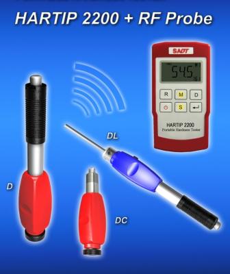 China Portable Integrated Hardness Tester , HARTIP2200 R / F Wireless Probe Digital Durometer for sale