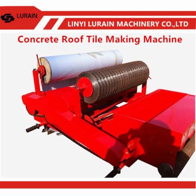 China Semi automatic concrete roof tile making machine prices with tile polishing machine for sale