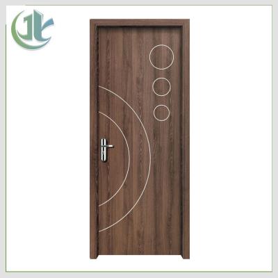 China Plain Interior WPC Hollow Door Oak Color Flame Retardant Office Use for sale