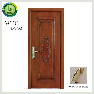 中国 浴室のための再生利用できる防水ドア、ISO9001 WPC明白な部屋のドア 販売のため