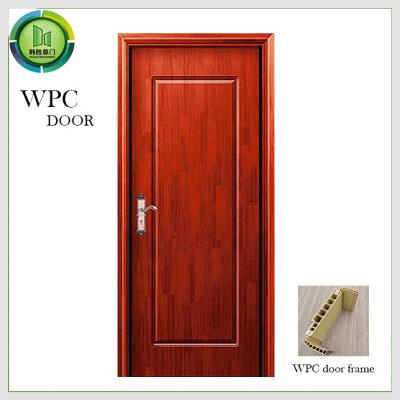 China Entrance Use WPC Plain Bathroom Door Moisture Resistance Waterproof for sale