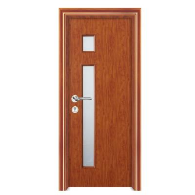 China Energy Durable WPC Glass Door with Hollow Composite Construction Providing Soundproofing and Moisture Resistance for Interior Spaces for sale