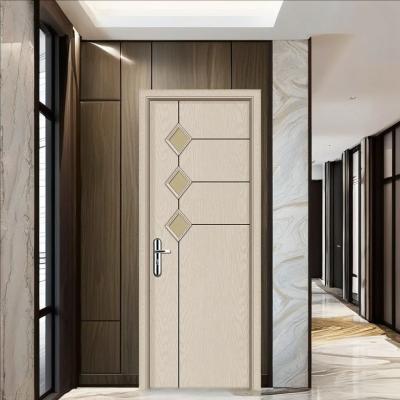 China Durable WPC Glass Door with 35/45mm Thickness Offering Heat Insulation and Termite Proof for Interior Use for sale