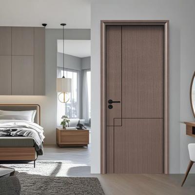 China Smooth Surface Finish WPC Hollow Door Flat Customized Height 2400mm for sale