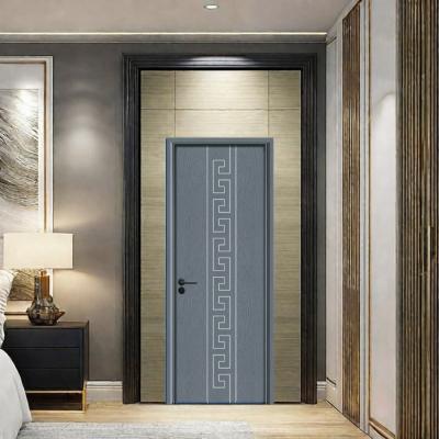 Cina Porta di base in pannello di WPC personalizzata con finitura di superficie in pellicola di PVC bianca in vendita