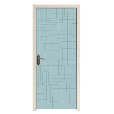 Cina Porta interna WPC di design contemporaneo con isolamento acustico da 30 dB realizzata con materiali riciclati in vendita