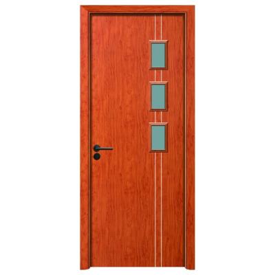 China WPC Glass Door Hollow Composite Door with Excellent Heat Insulation and Rot Resistance Suitable for Various Applications for sale