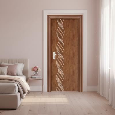 China Durable WPC Interior Door with 45mm Thickness 40dB Sound Insulation and Termite Resistant for Superior Strength for sale