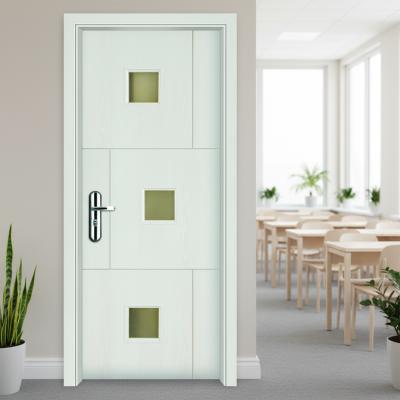 China Durable and Low Maintenance WPC Interior Door with Soundproof Heat Insulation and Custom Embossed Smooth or Special Finishes for sale