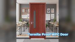 WPC Glass Door Termite Mold Proof Energy Efficient