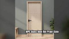 WPC Glass Door Moisture Proof & Durable
