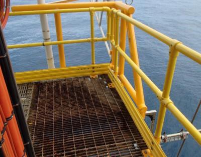 Cina Corrimano a prova d'umidità di anti corrosione FRP utilizzato nelle aree umide della costa in vendita