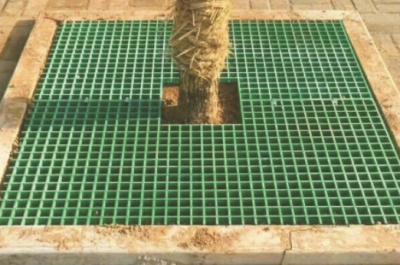 中国 環境に優しい木は固定土のためのFRPの格子のパネルを減少の塵定着させ、 販売のため