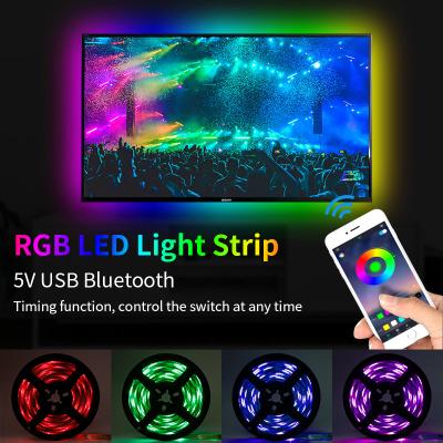 China 5050 RGB TV Background Light USB Smart Phone APP Music Controller RGB Smart LED Light Strip for sale