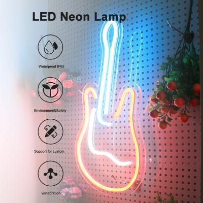China Custom LED Music Guitar Neon Light Neon sign for Music Club and Party for sale
