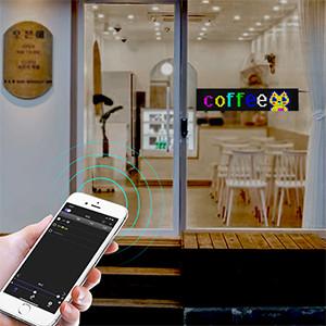 China Flexible USB LED Car Sign App Control Custom Text Pattern Animation Programmable LED Display for Store Car Bar Hotel for sale
