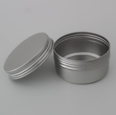 China Screw Aluminum jar, Big Volume Round Screw cap aluminum jars for Tea Package for sale